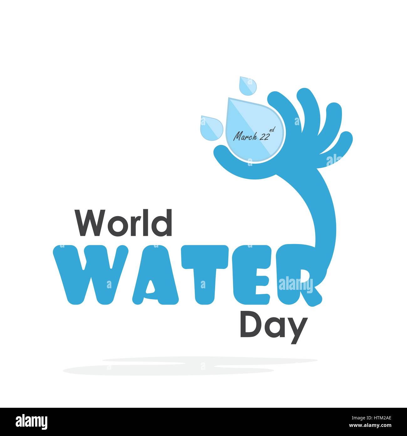 World water day illustration cartoon flat design.World Water Day icon ...