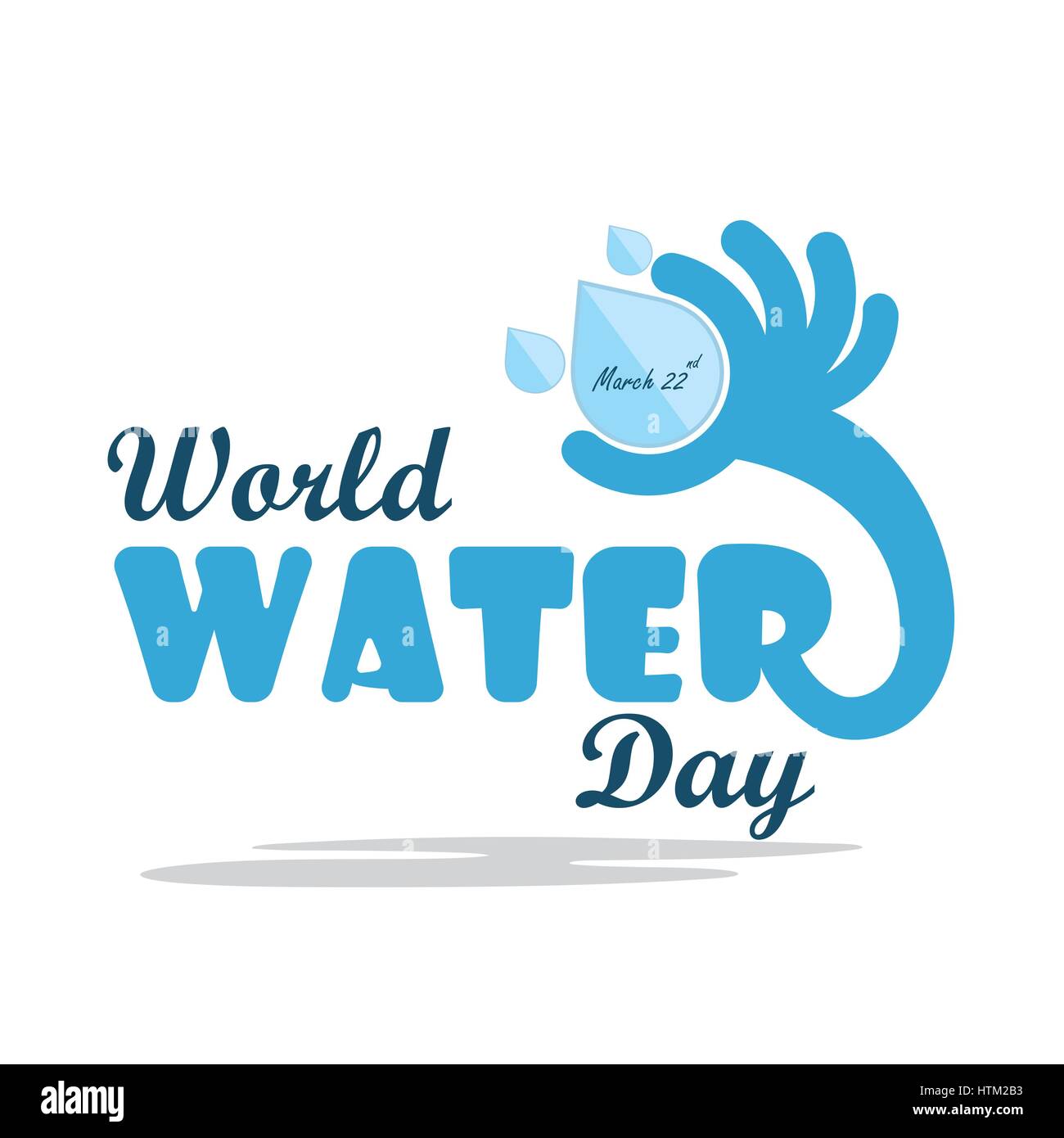 World water day illustration cartoon flat design.World Water Day icon ...