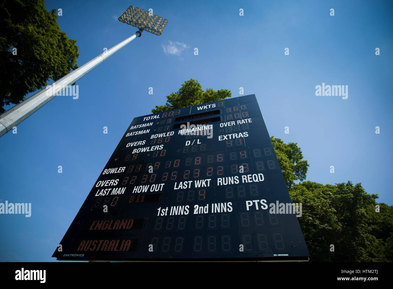 Cricket scoreboard stadium hi-res stock photography and images - Alamy