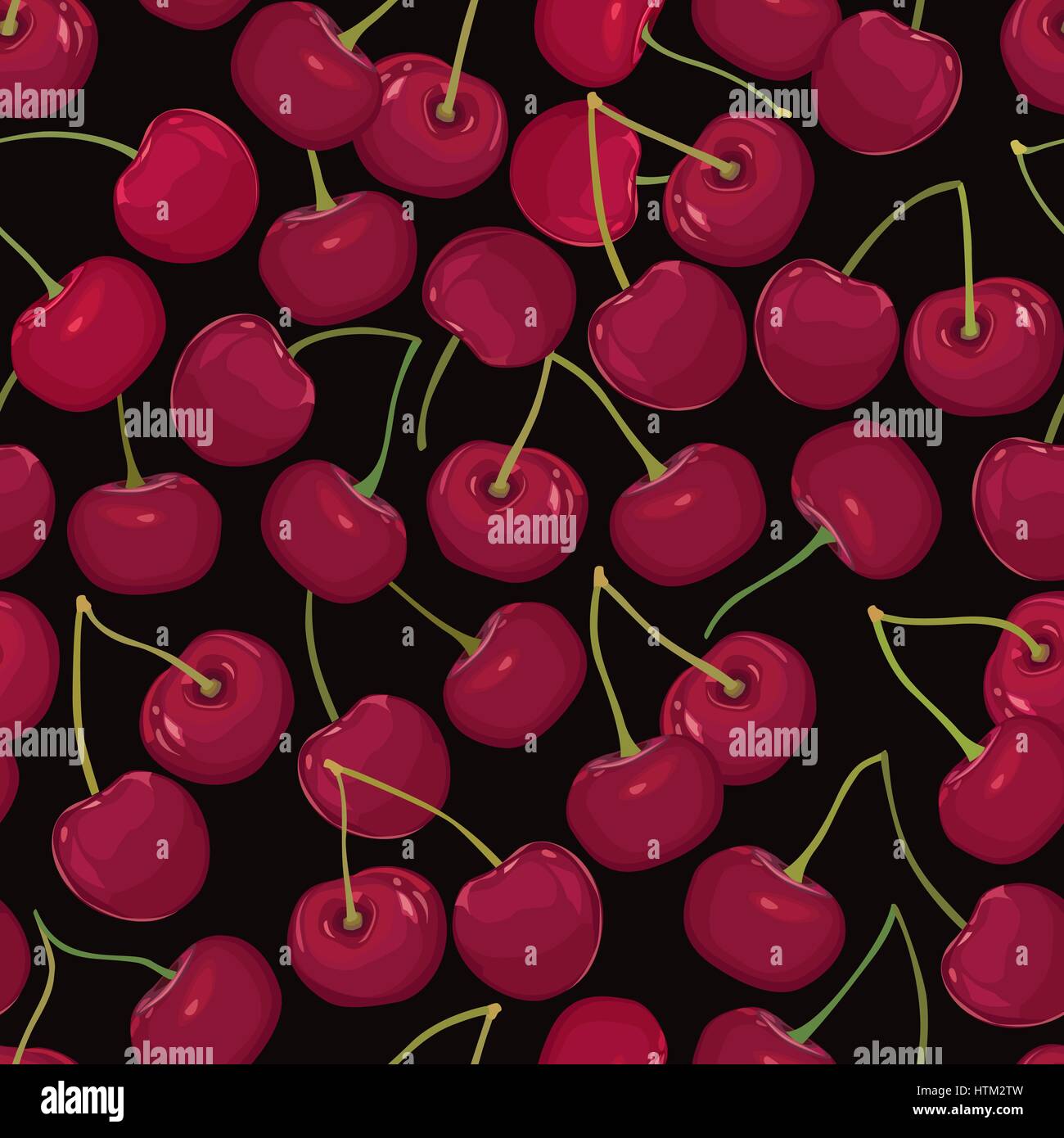 Vintage cherry wallpaper Stock Vector Images - Alamy