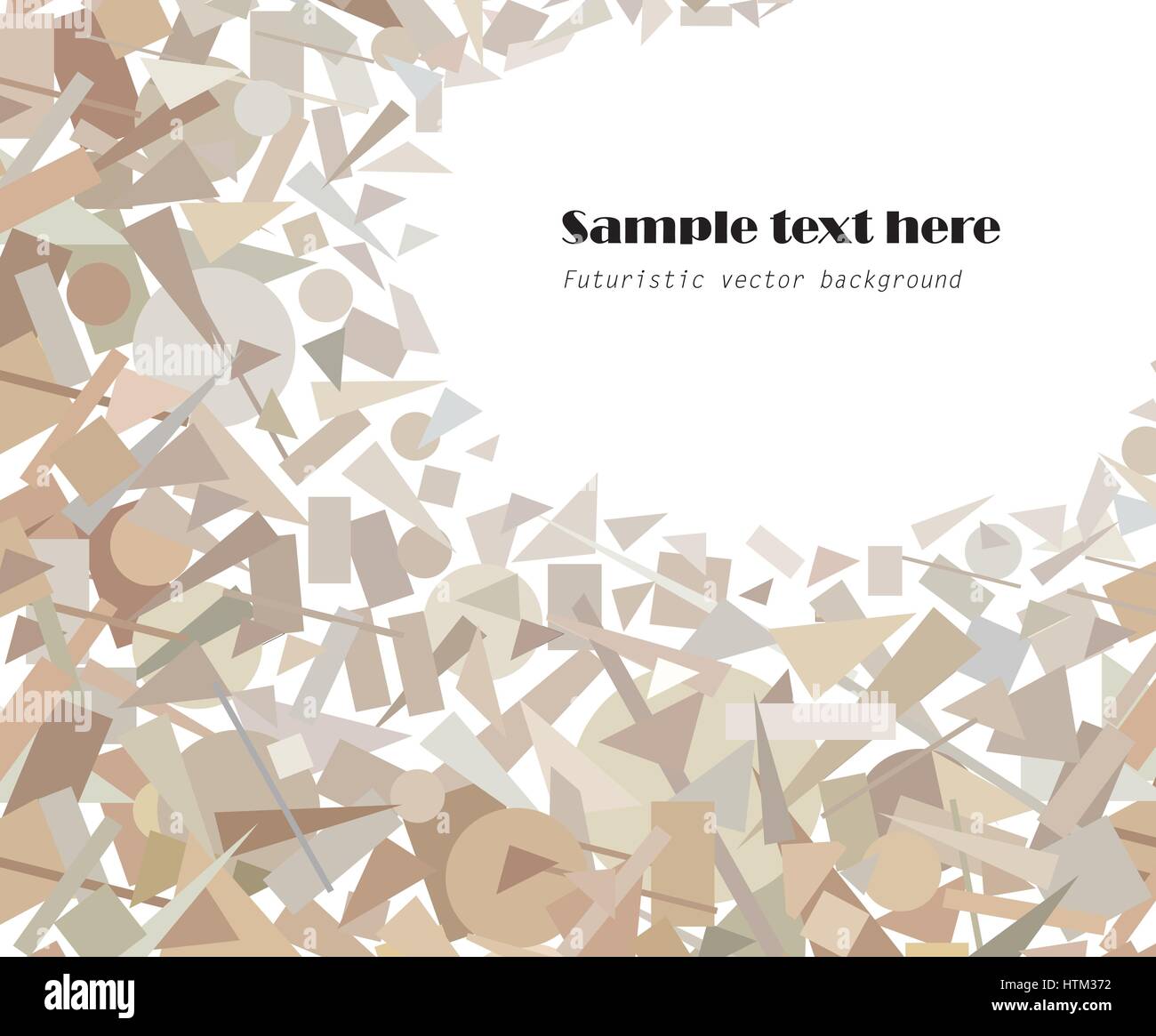 Abstract geometric form pattern. Chaotic flow figure background Stock ...