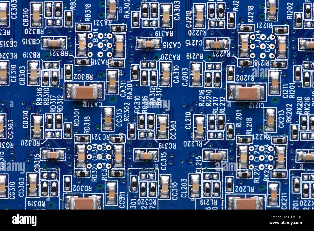 Electronic Circuit Board Close-up Top view Stock Photo - Alamy