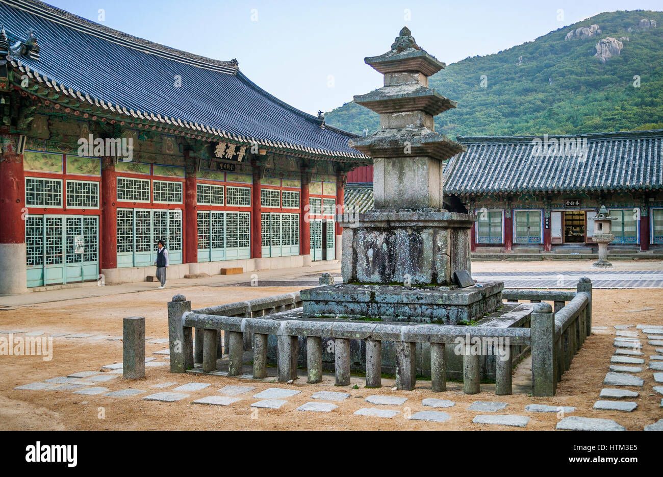 South Korea, Cheongnyong-dong, Busan, Beomeosa temple, ancient 9th ...