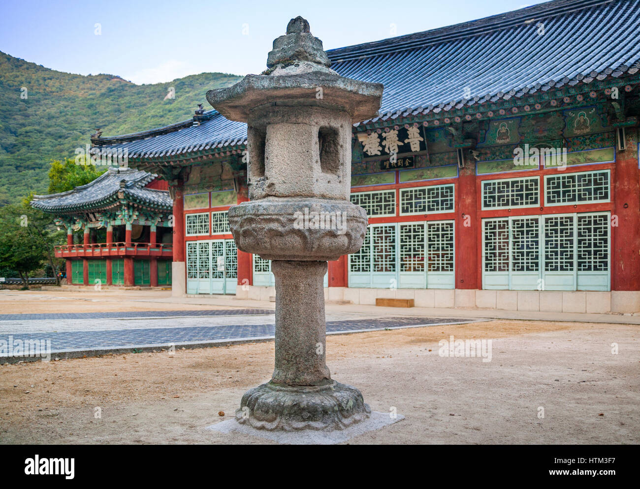 South Korea, Cheongnyong-dong, Busan, Beomeosa temple, ancient 9th ...