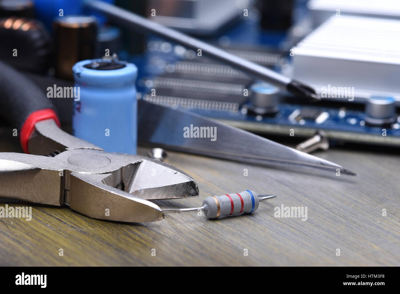 Computer and tools service and repair Stock Photo - Alamy