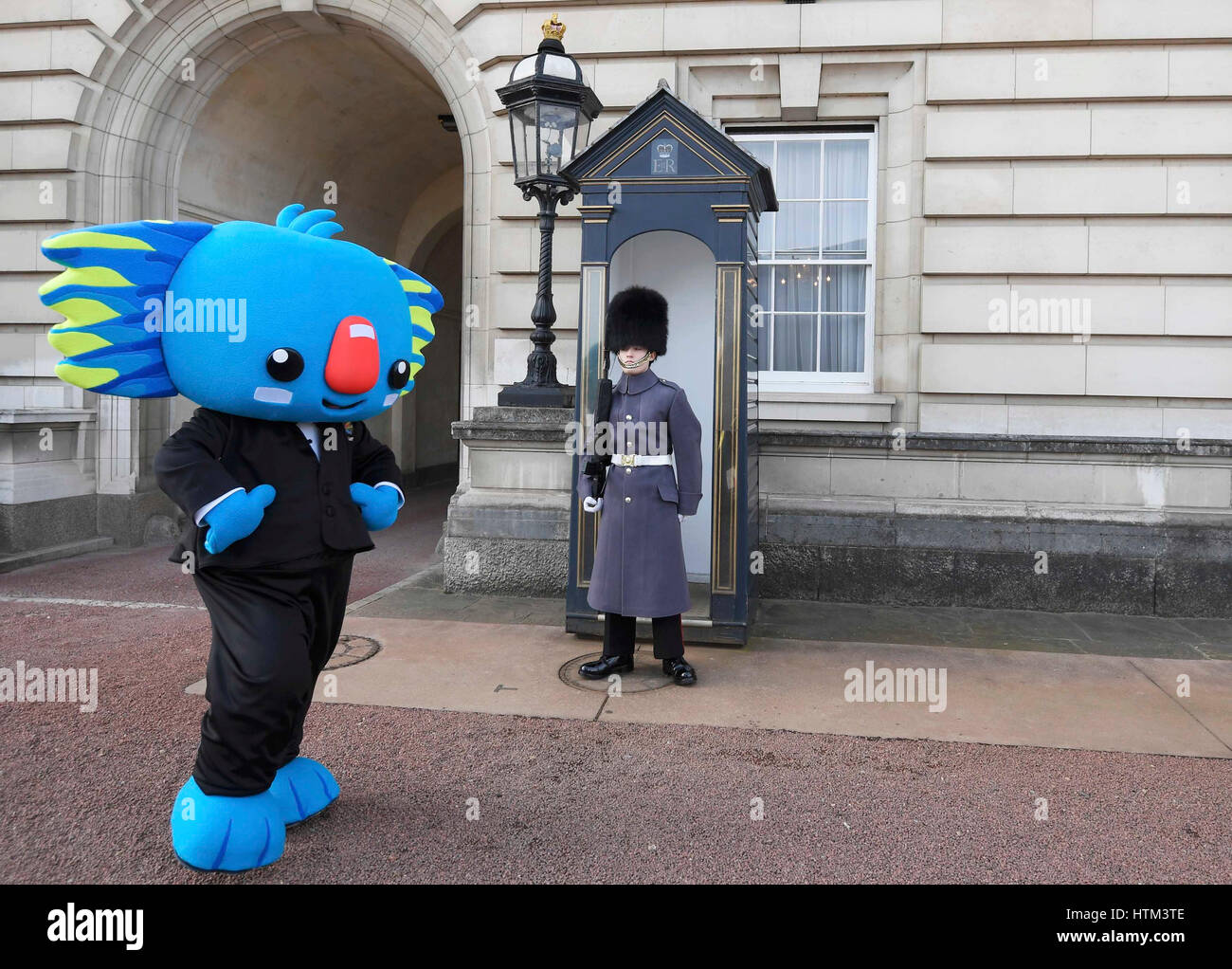 Gold coast commonwealth games mascot borobi attends launch buckingham ...