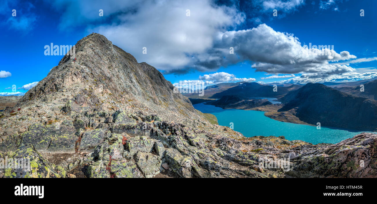 The famed Besseggen ridge in Norway Stock Photo - Alamy