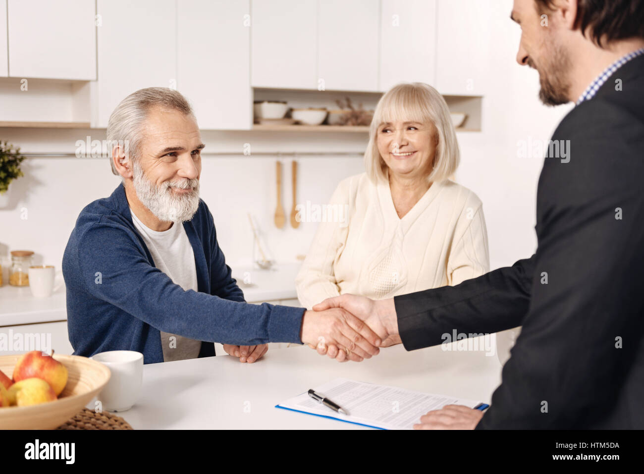 Meeting with broker hi-res stock photography and images - Alamy