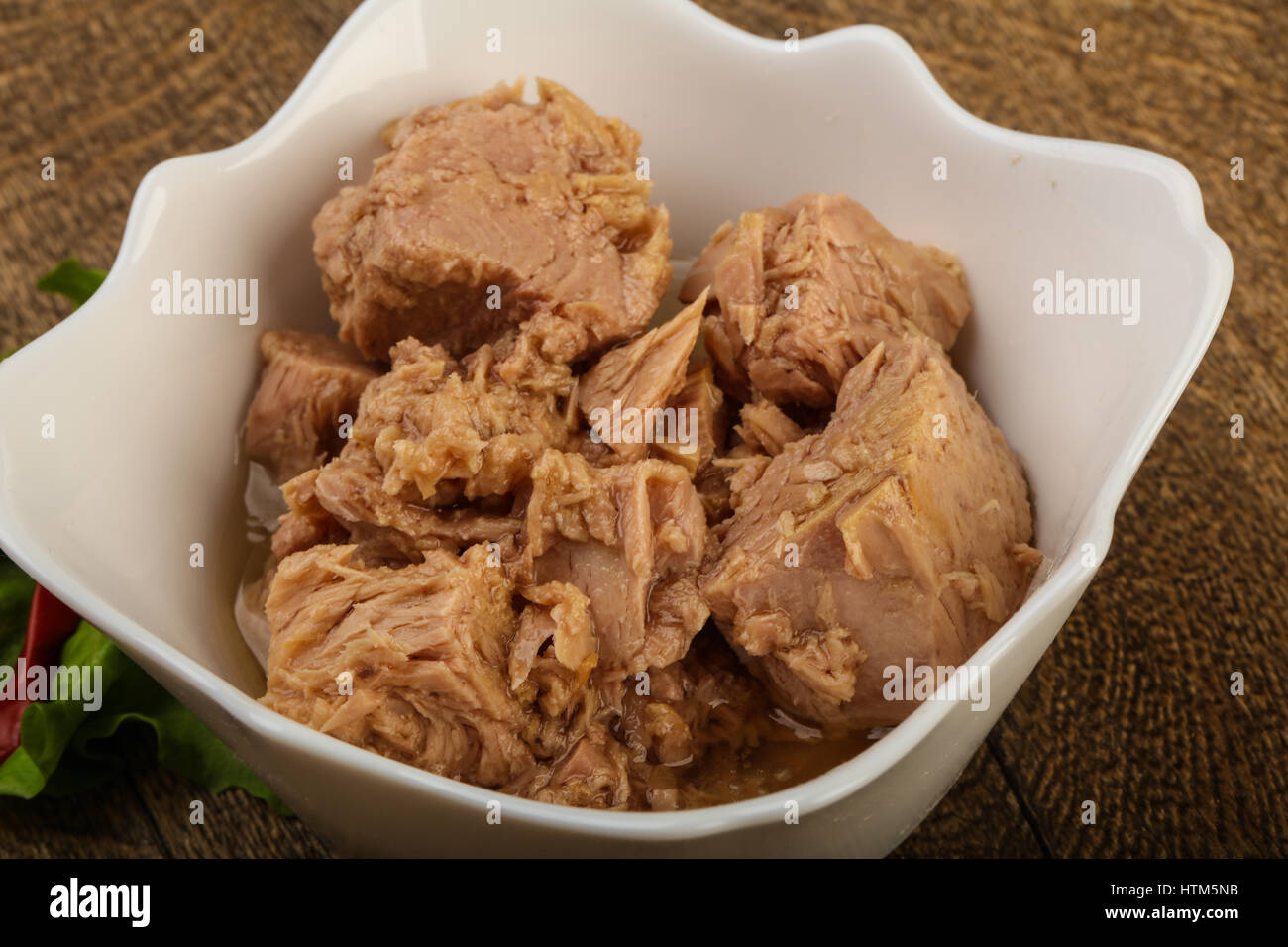 Canned tuna fish in the bowl ready for cooking Stock Photo - Alamy