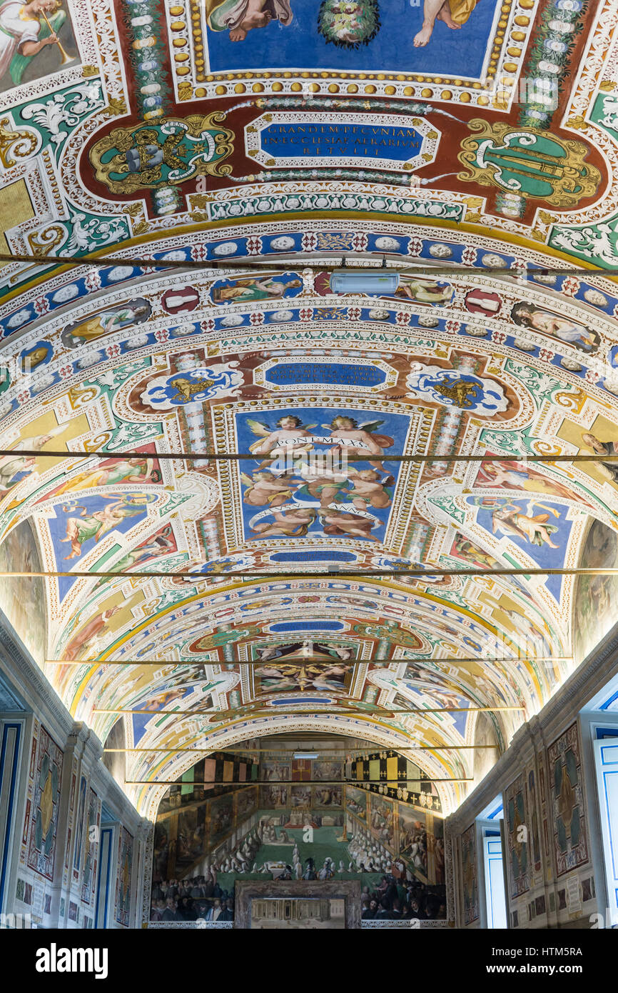 The Vatican Apostolic Library (1475).Vatican museum, Vatican city, Rome ...
