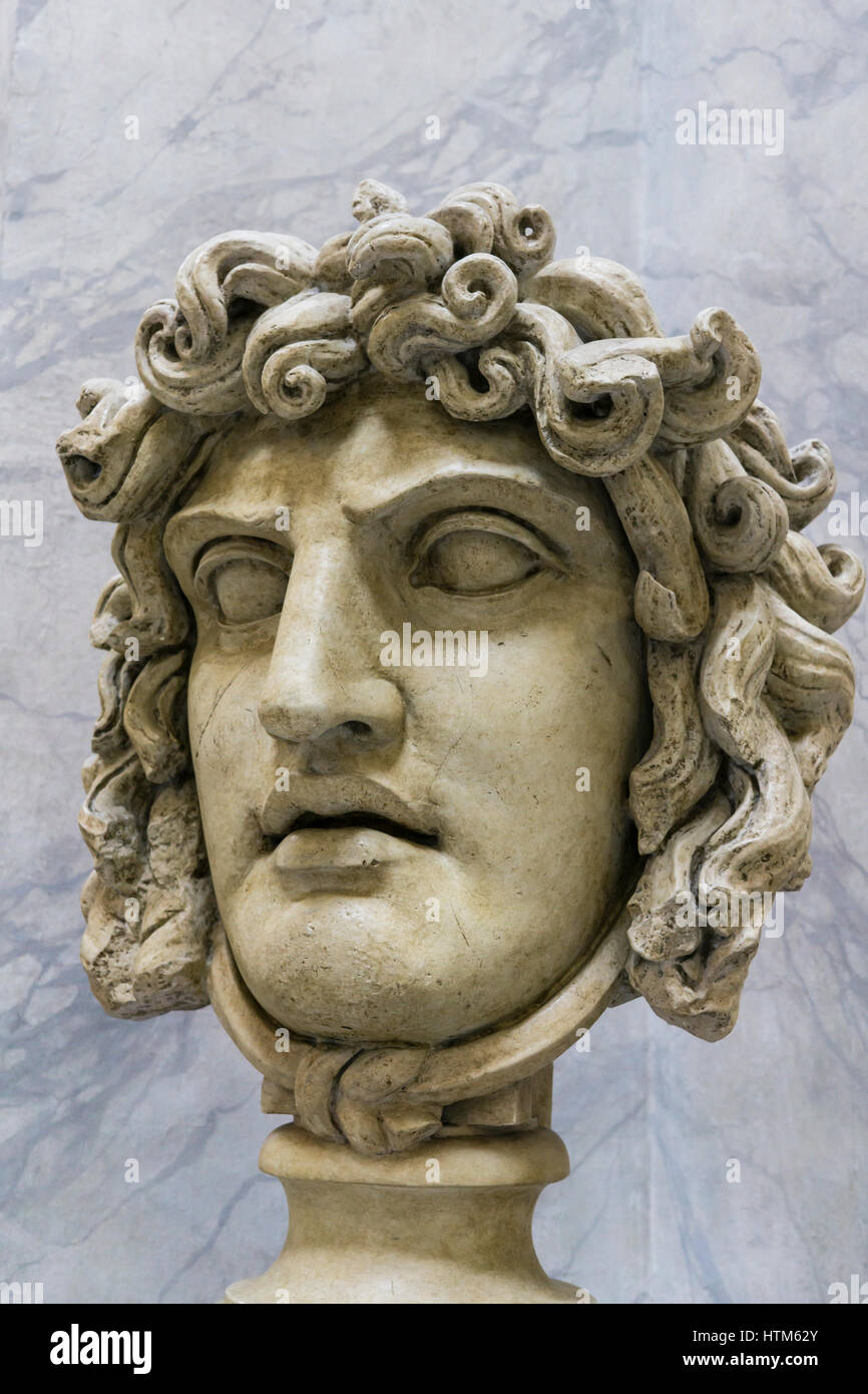 Head of Medusa. The New Wing (Braccio Nuovo) of the Chiaramonti Museum ...