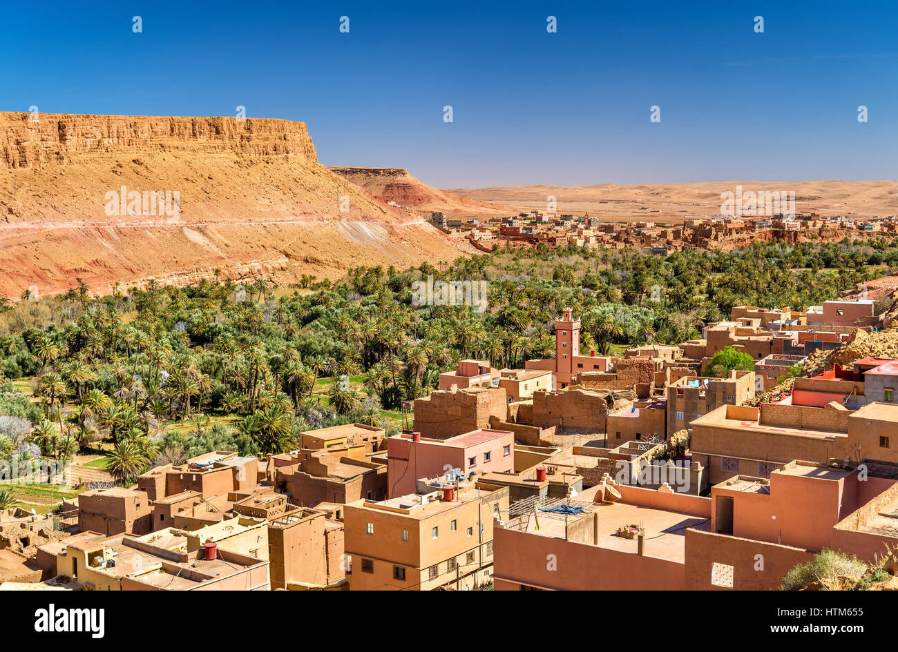 Panorama of Tinghir city in Morocco Stock Photo - Alamy