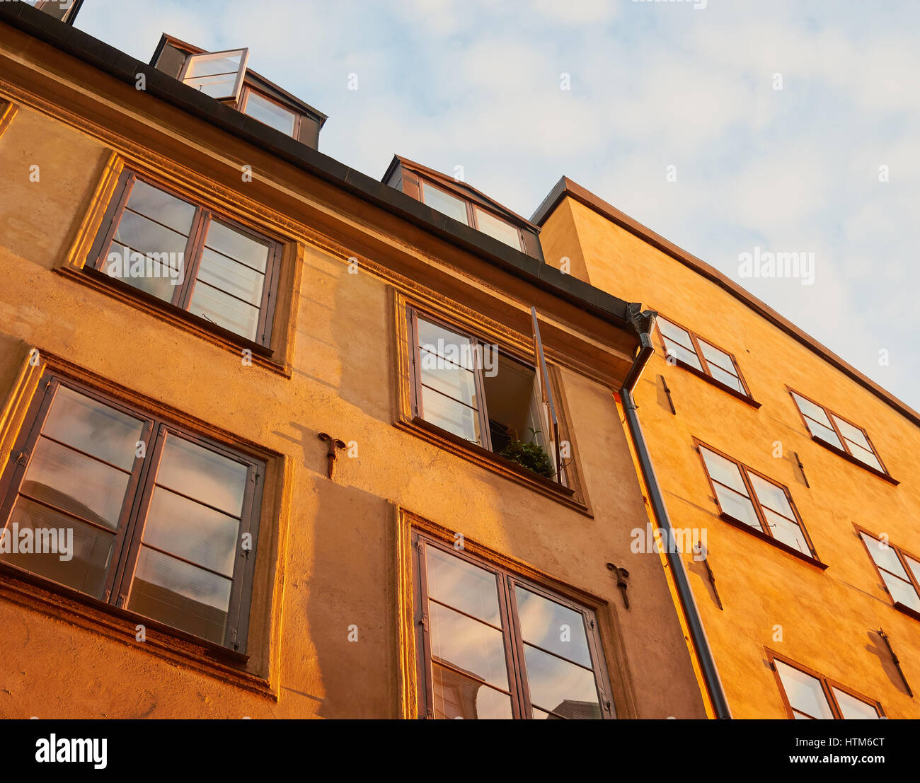 Colourful houses in Gamla Stan, Stockholm's old town, Sweden ...