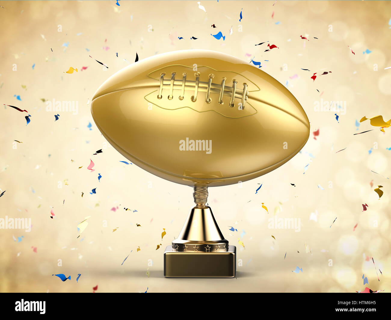 American football trophy cup hi-res stock photography and images - Alamy