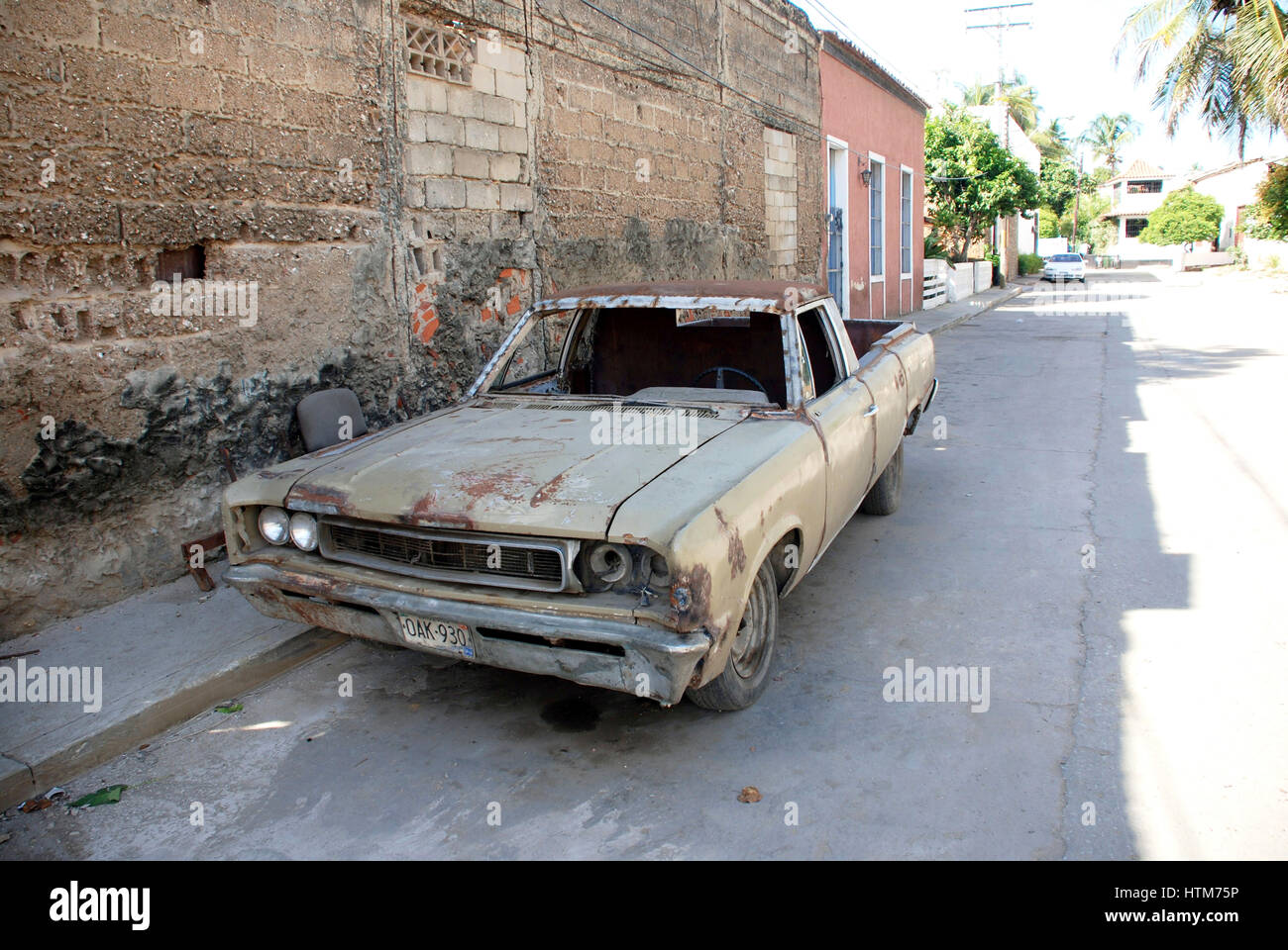 Old car pictured in Pampatar, Venezuela Stock Photo - Alamy