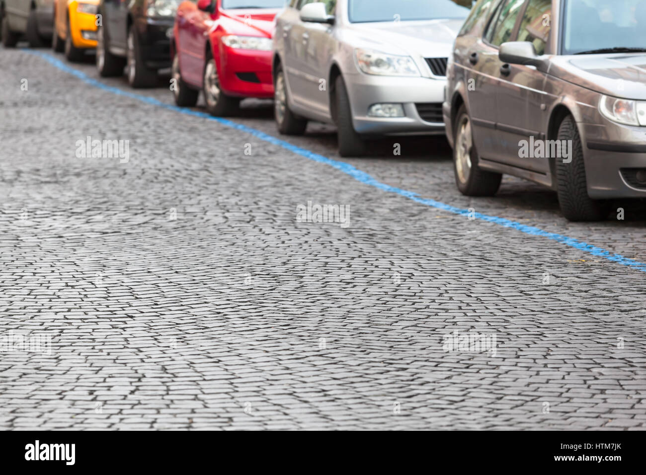 Diagonal parking hi-res stock photography and images - Alamy