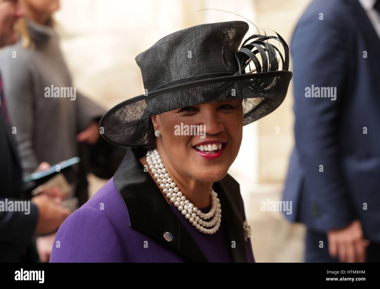 Baroness Scotland arrives to attend the Commonwealth Service at ...