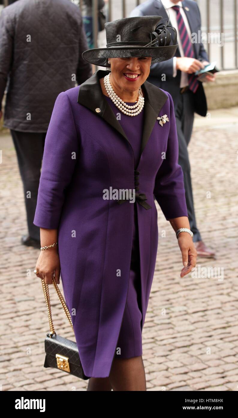 Baroness Scotland arrives to attend the Commonwealth Service at ...