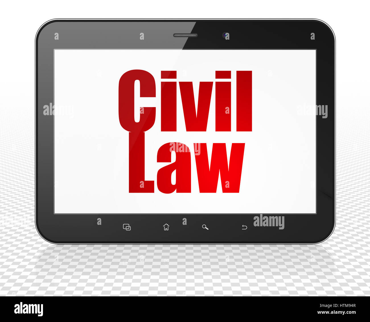 Law concept: Tablet Pc Computer with Civil Law on display Stock Photo ...