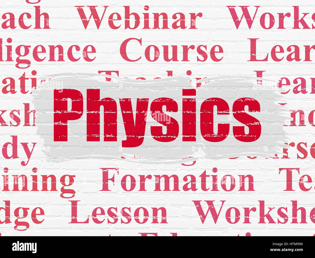 Education concept: Physics on wall background Stock Photo - Alamy