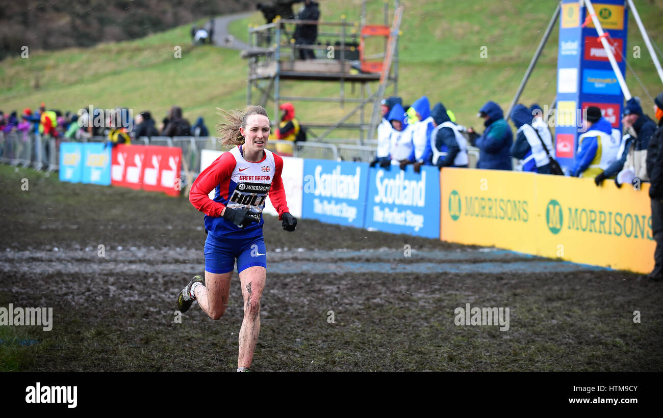 EDINBURGH, SCOTLAND, UK, January 10, 2015 - elite athletes compete in ...