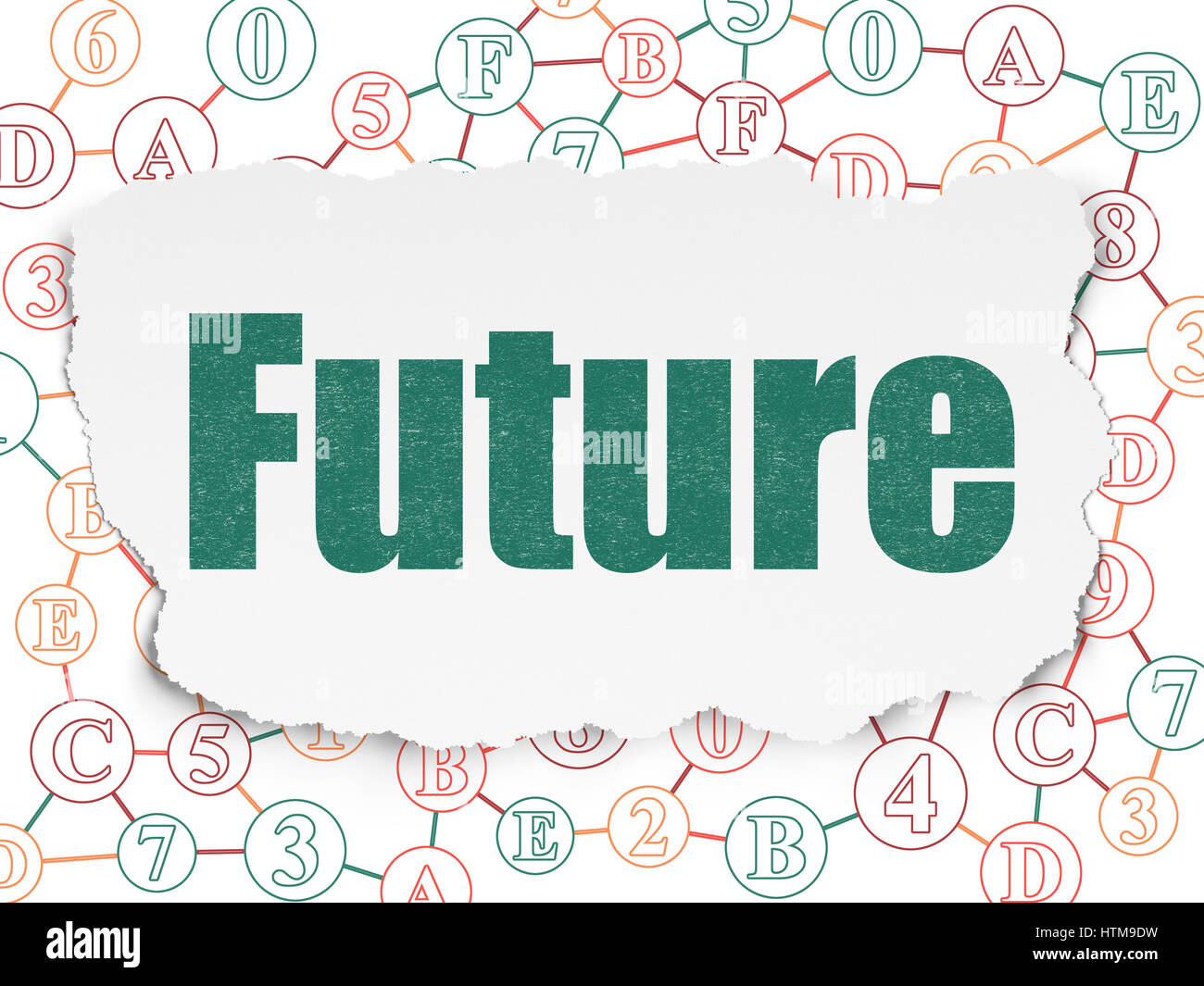 Time concept: Future on Torn Paper background Stock Photo - Alamy