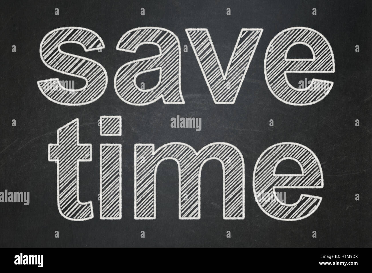 Timeline concept: Save Time on chalkboard background Stock Photo - Alamy