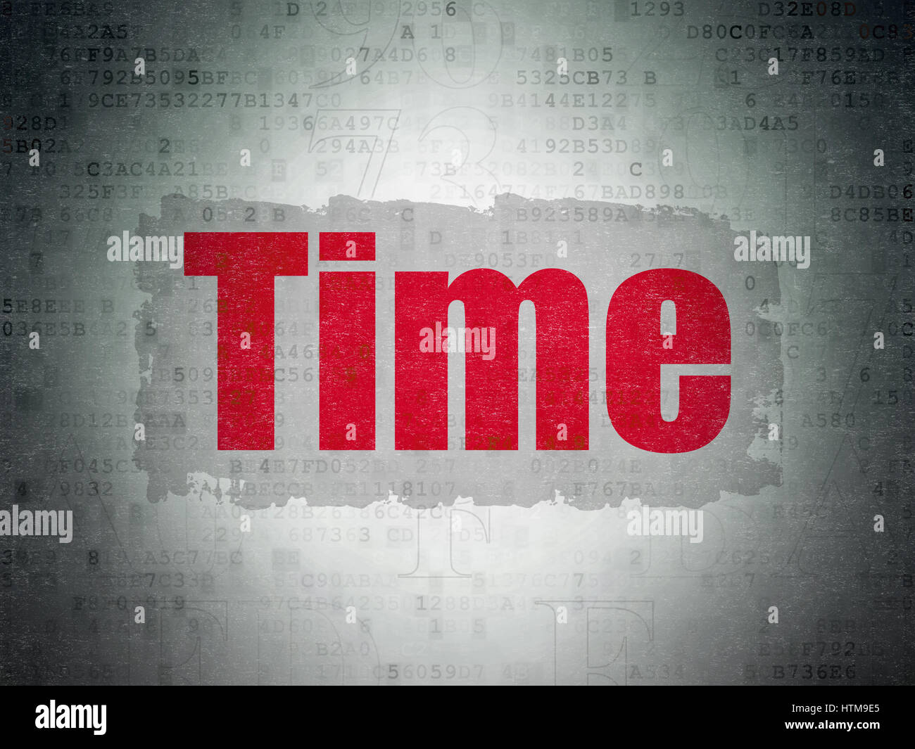 Time concept: Time on Digital Data Paper background Stock Photo - Alamy