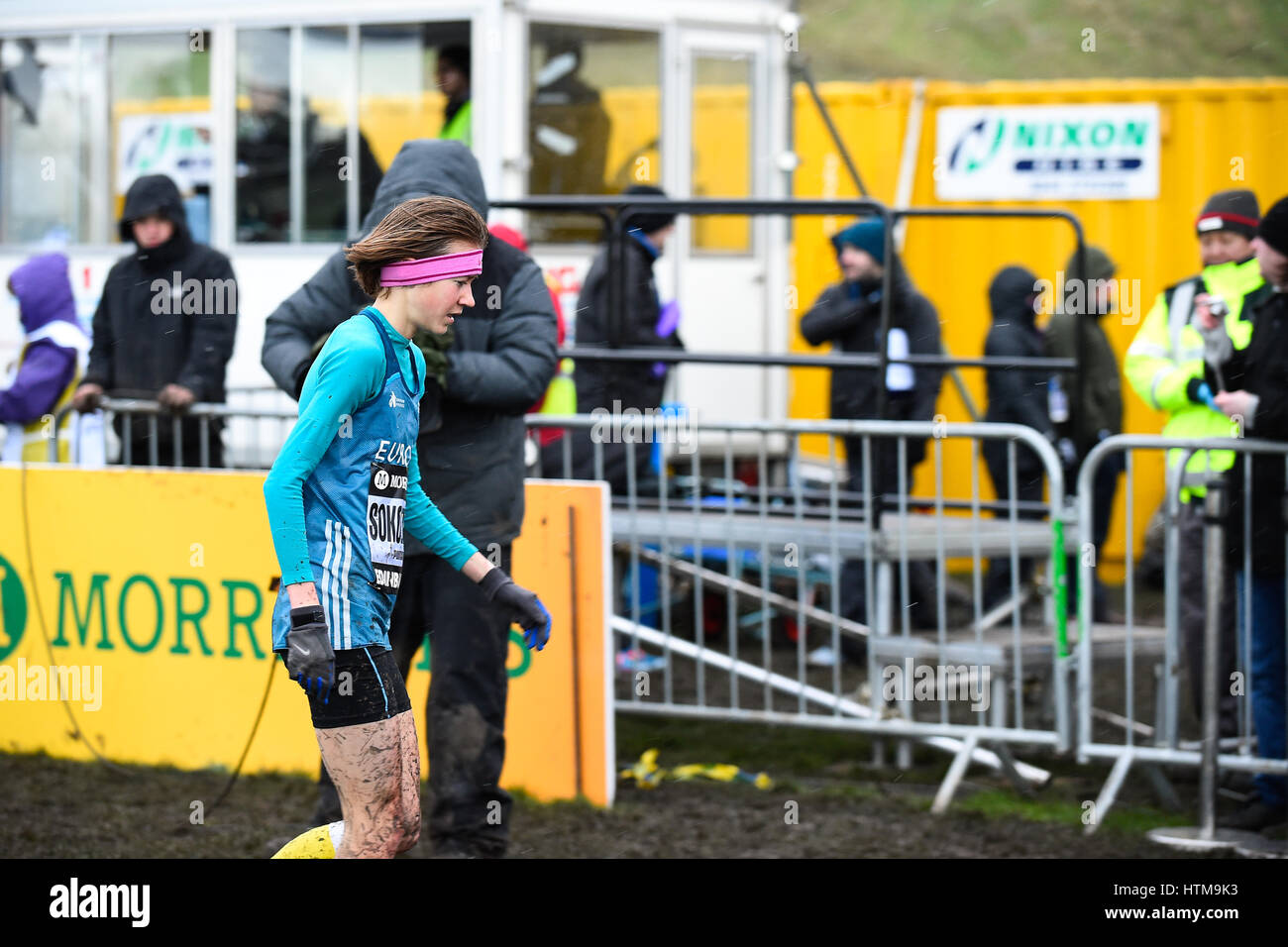 EDINBURGH, SCOTLAND, UK, January 10, 2015 - elite athletes exhausted ...