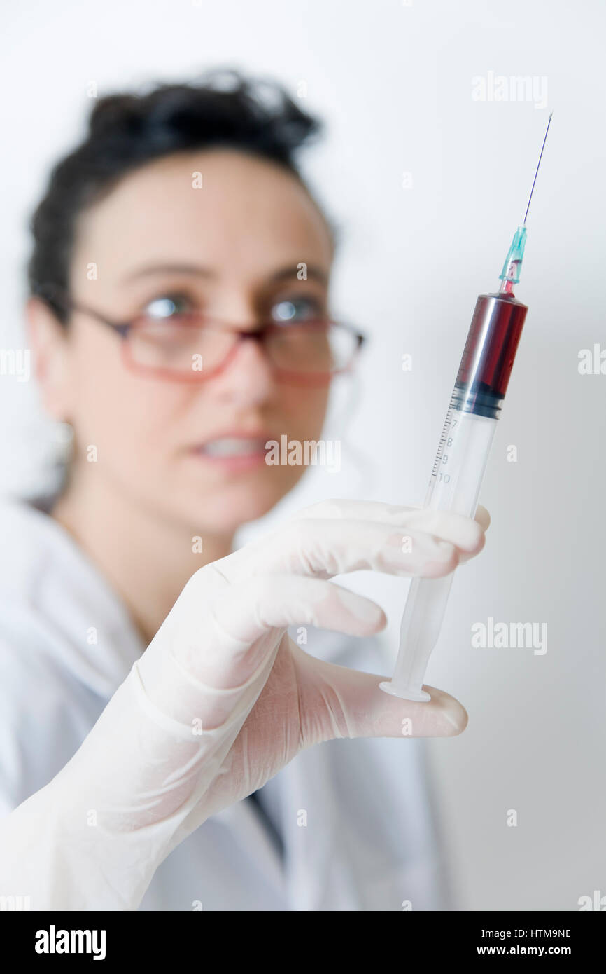 young woman scientific Stock Photo - Alamy