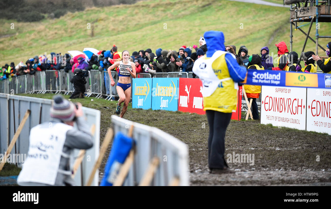 EDINBURGH, SCOTLAND, UK, January 10, 2015 - Emilia Gorecka of GBR wins ...