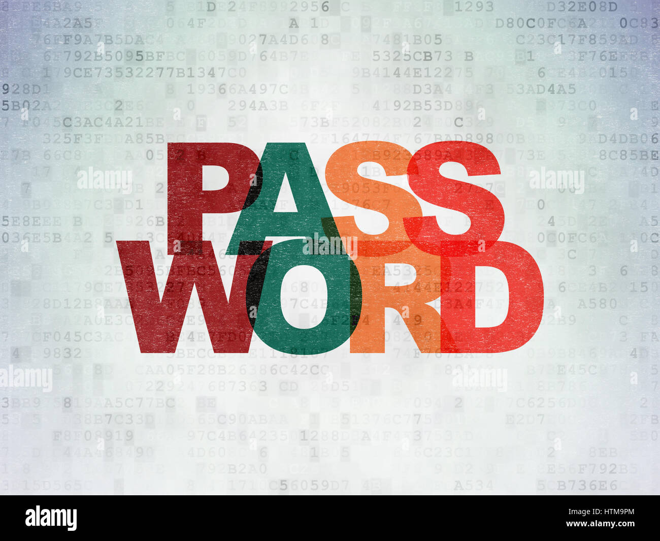 Safety concept: Password on Digital Data Paper background Stock Photo ...