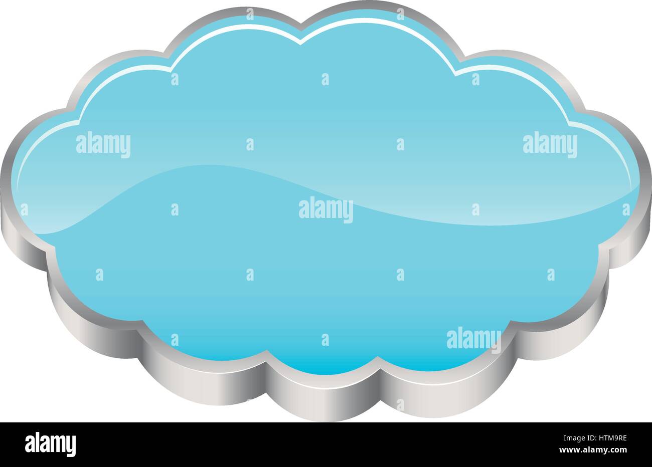 realistic 3d shape cloud storage Stock Vector Image & Art - Alamy