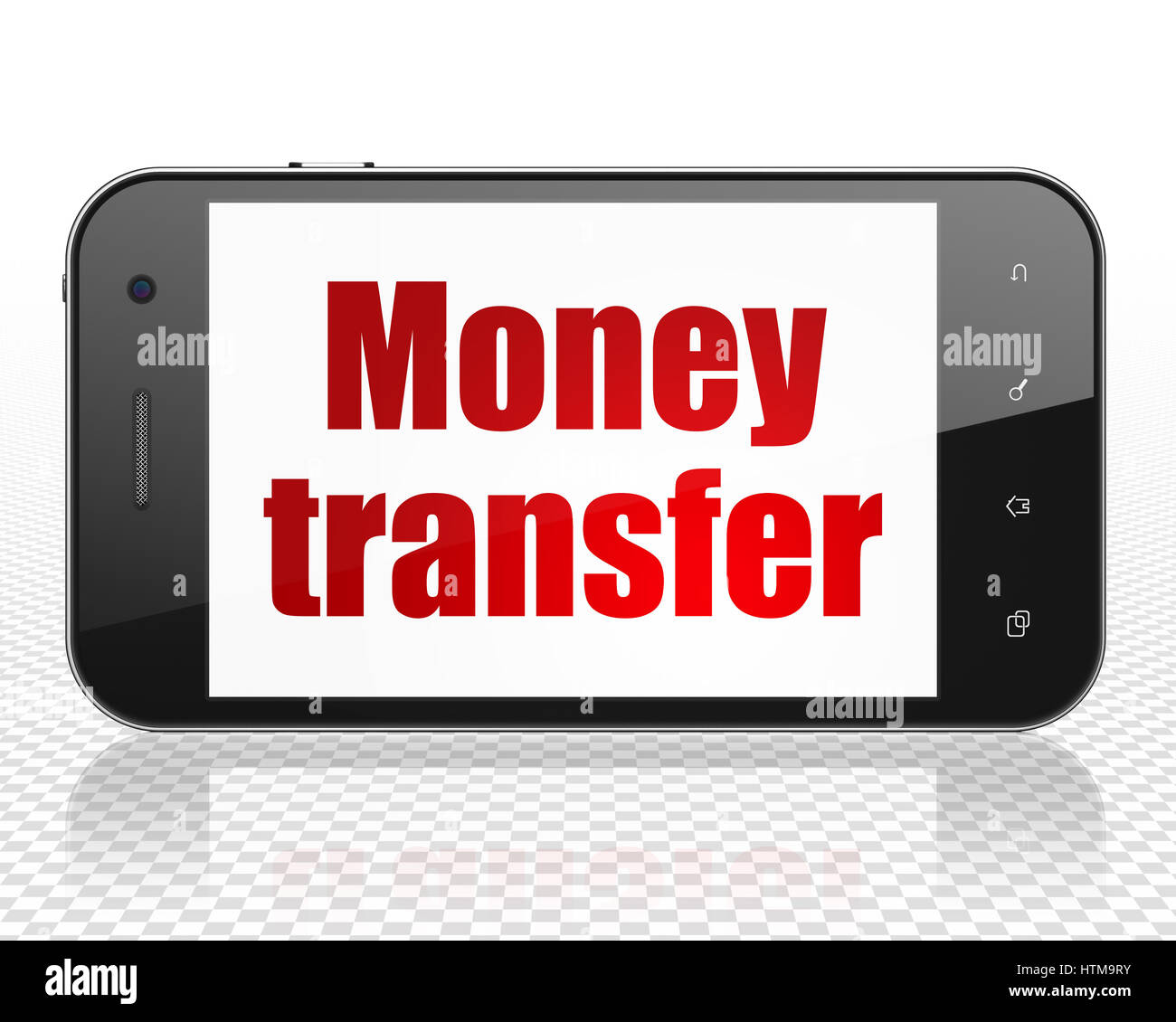 Banking concept: Smartphone with Money Transfer on display Stock Photo ...