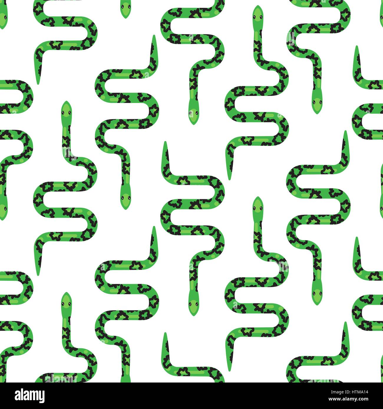 Green snake on white seamless pattern vector Stock Vector Image & Art ...