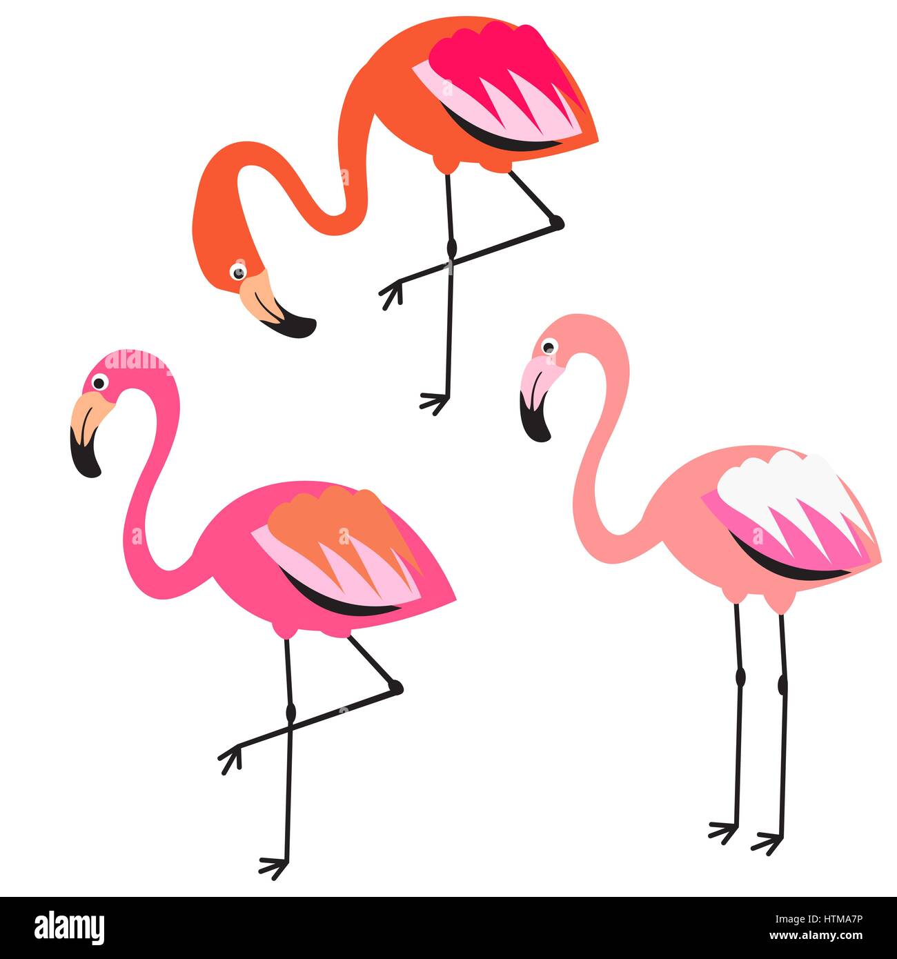 Flamingo flat style vector illustration Stock Vector Image & Art - Alamy