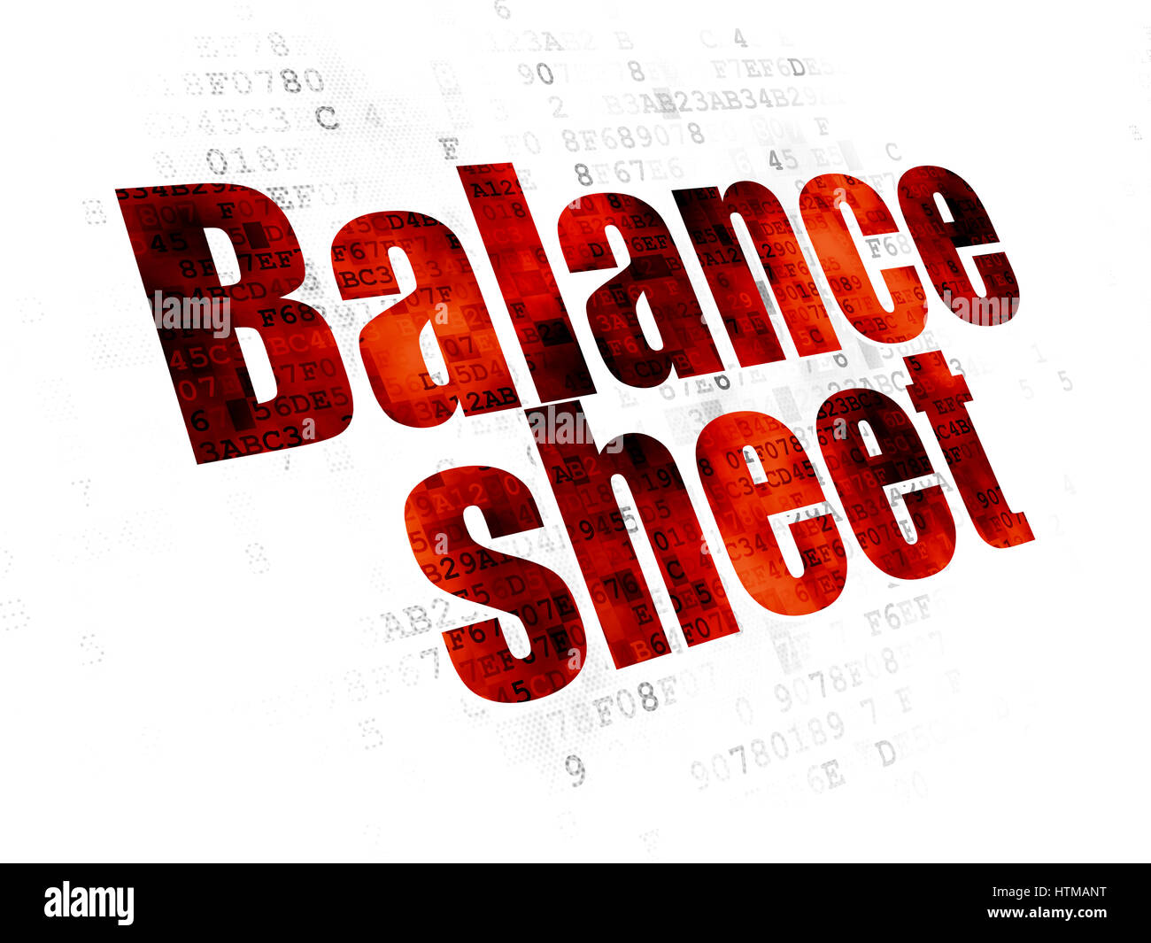 Money concept: Balance Sheet on Digital background Stock Photo - Alamy