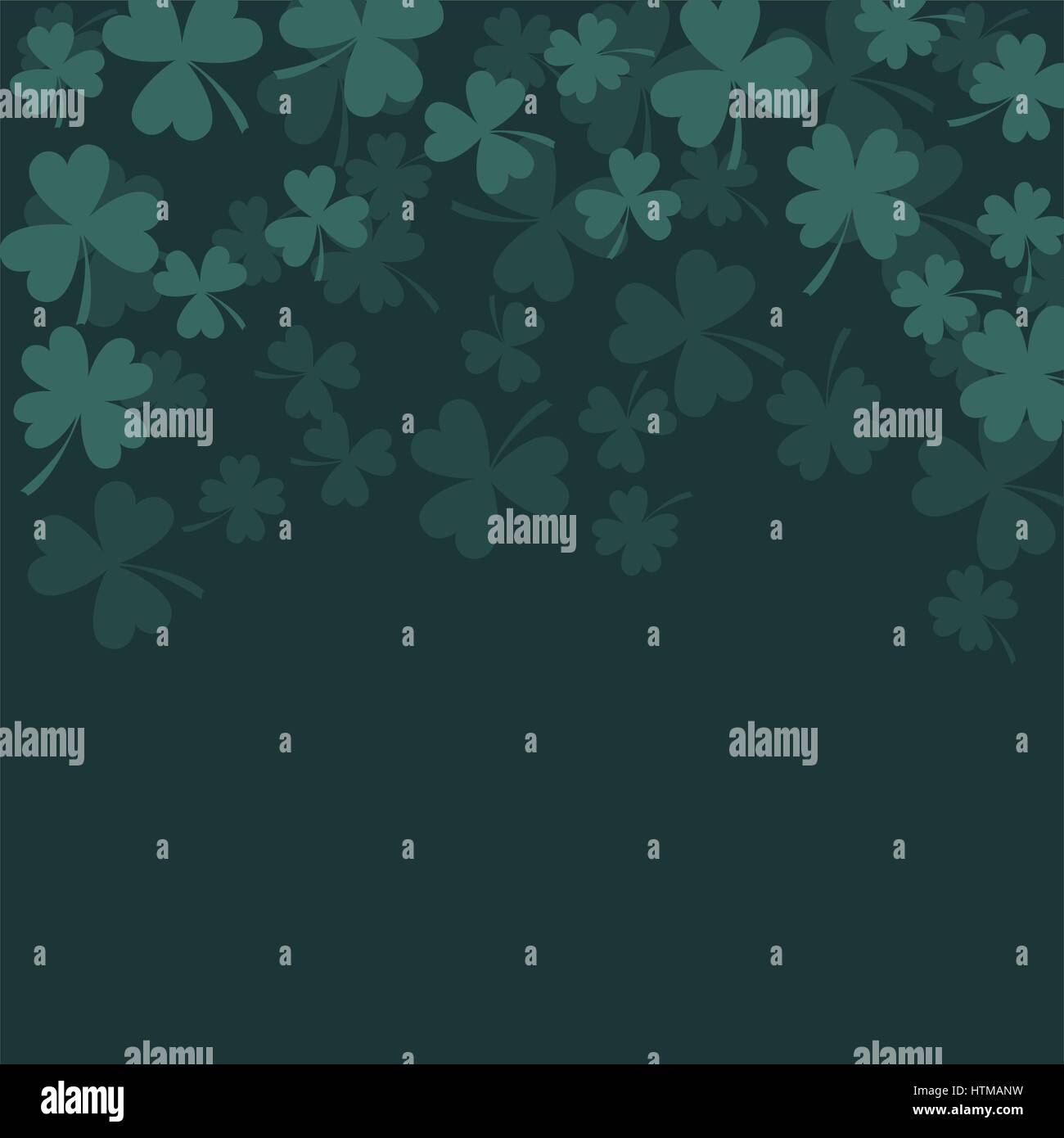 Clover trefoil dark green card background Stock Vector Image & Art - Alamy