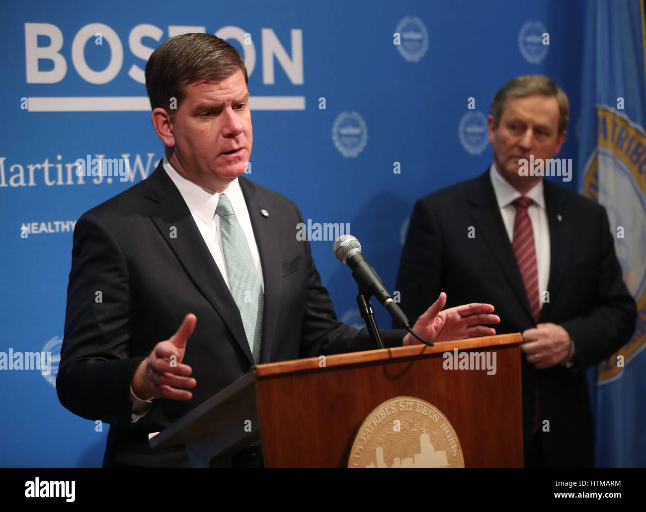 Boston mayor marty walsh holds hi-res stock photography and images - Alamy