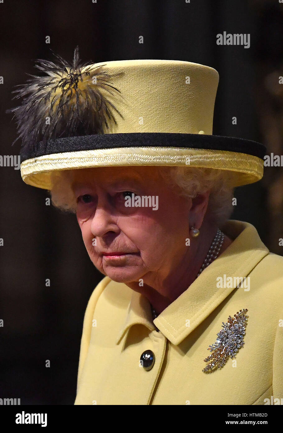Queen elizabeth ii attends the commonwealth service at westminster ...