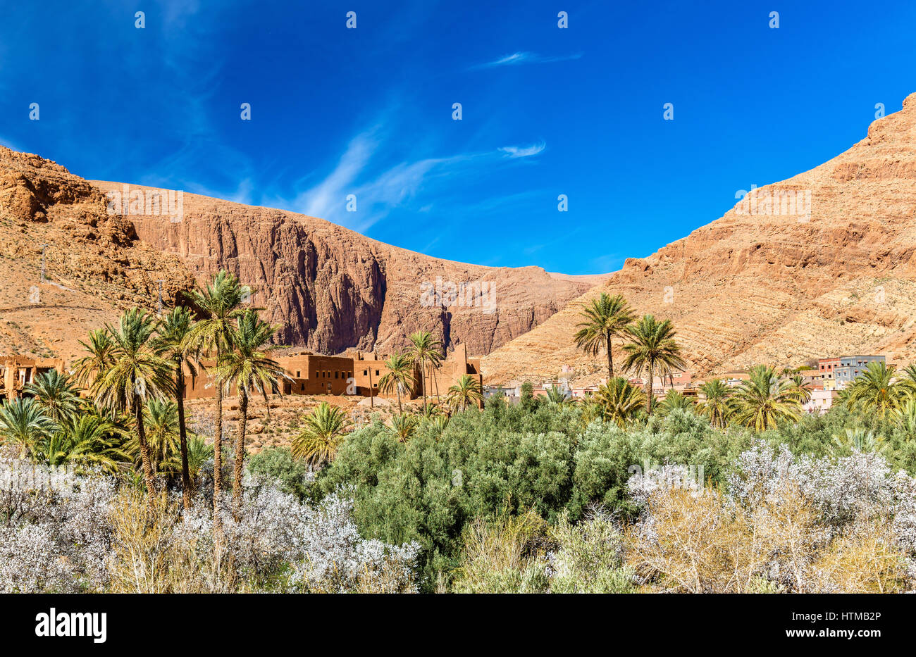 Oasis of the Todra River at Tinghir, Morocco Stock Photo - Alamy