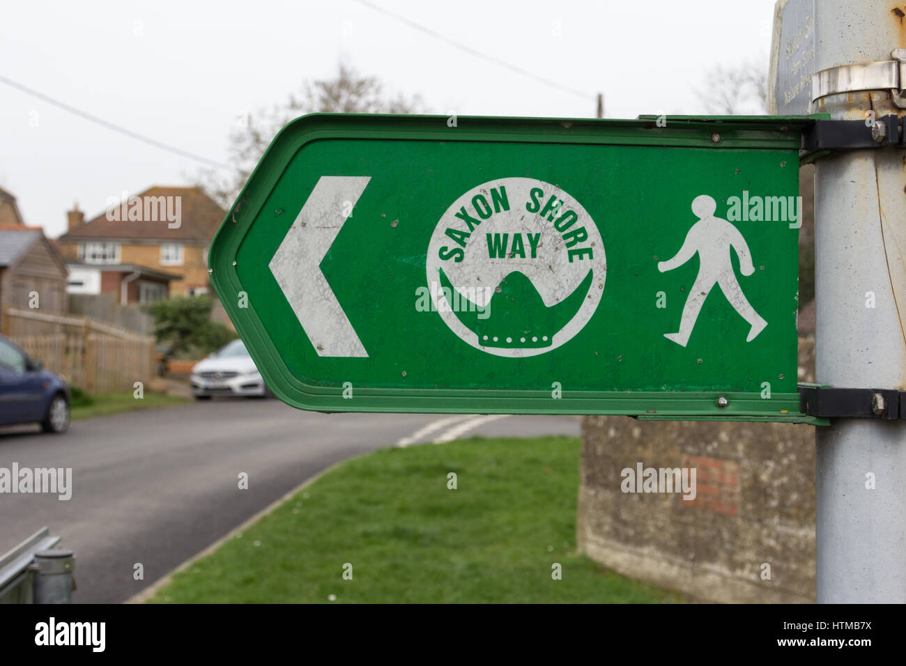 Saxon shore way sign hi-res stock photography and images - Alamy