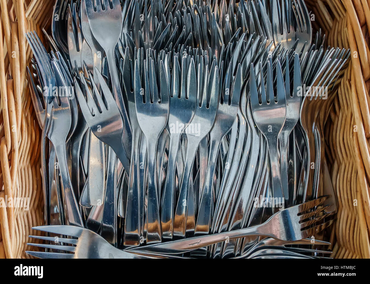 Many forks hi-res stock photography and images - Alamy