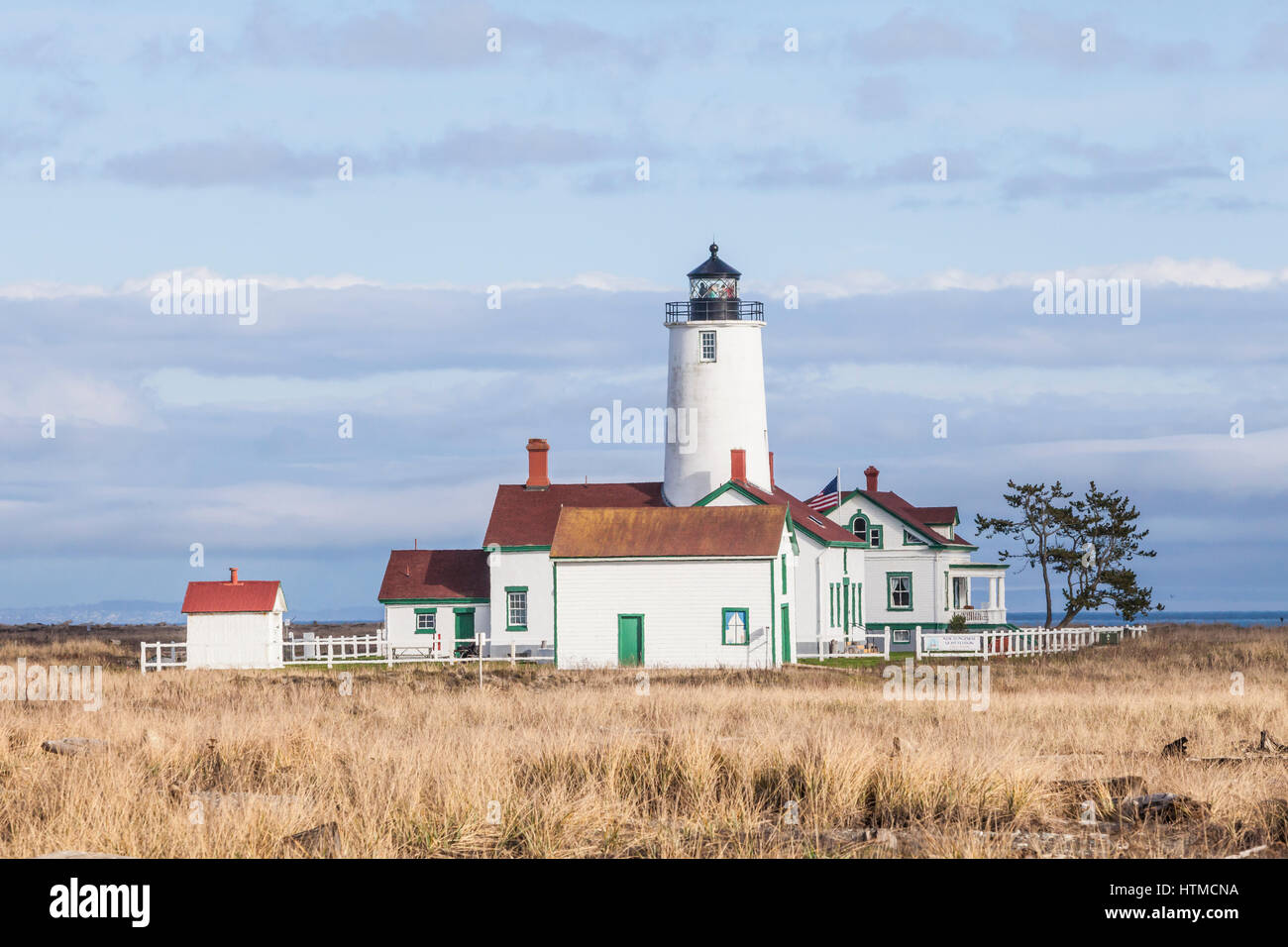 The Dungeness Lighthouse, Dungeness Spit State Park Stock Photo - Alamy