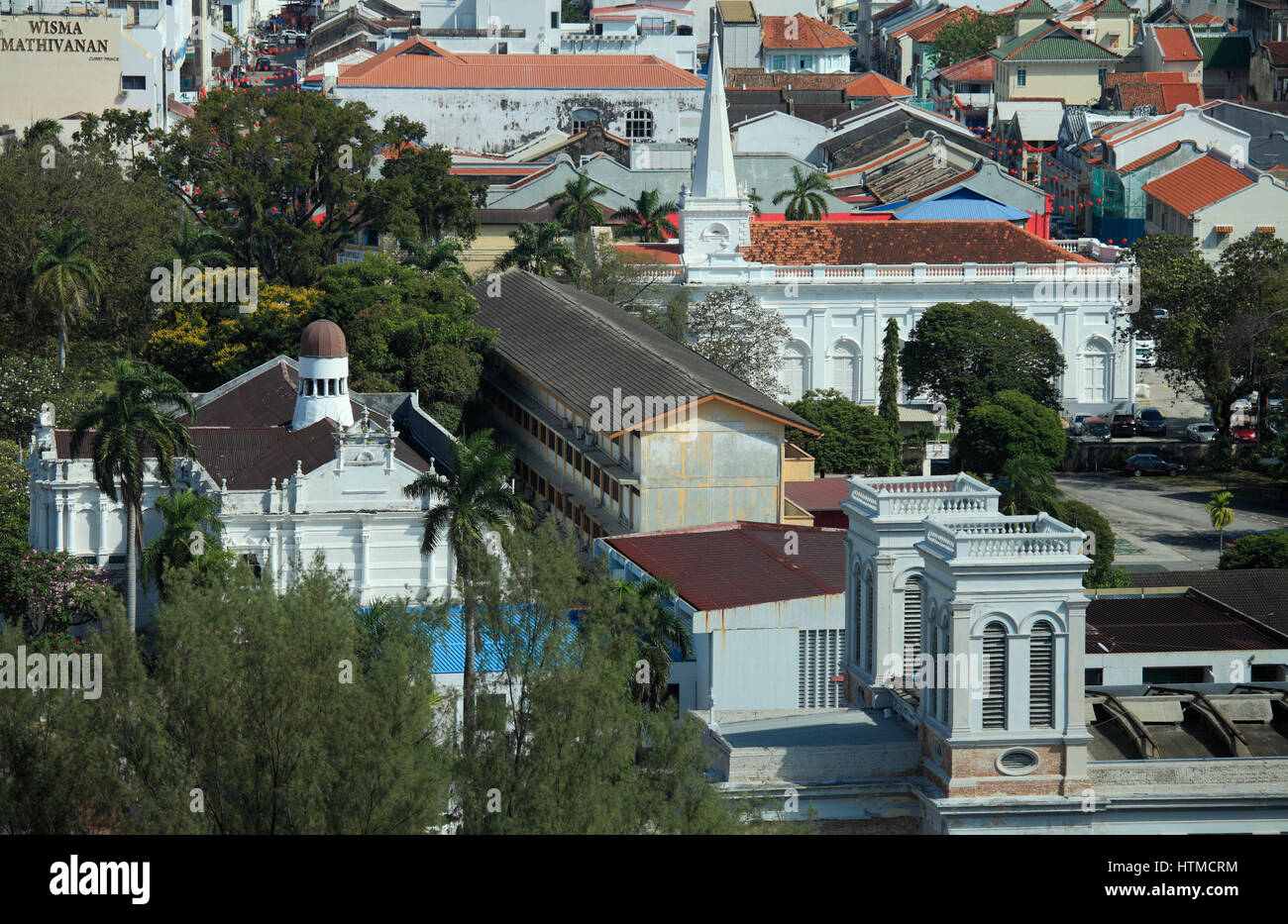 Malaysia, Penang, Georgetown, aerial view Stock Photo - Alamy