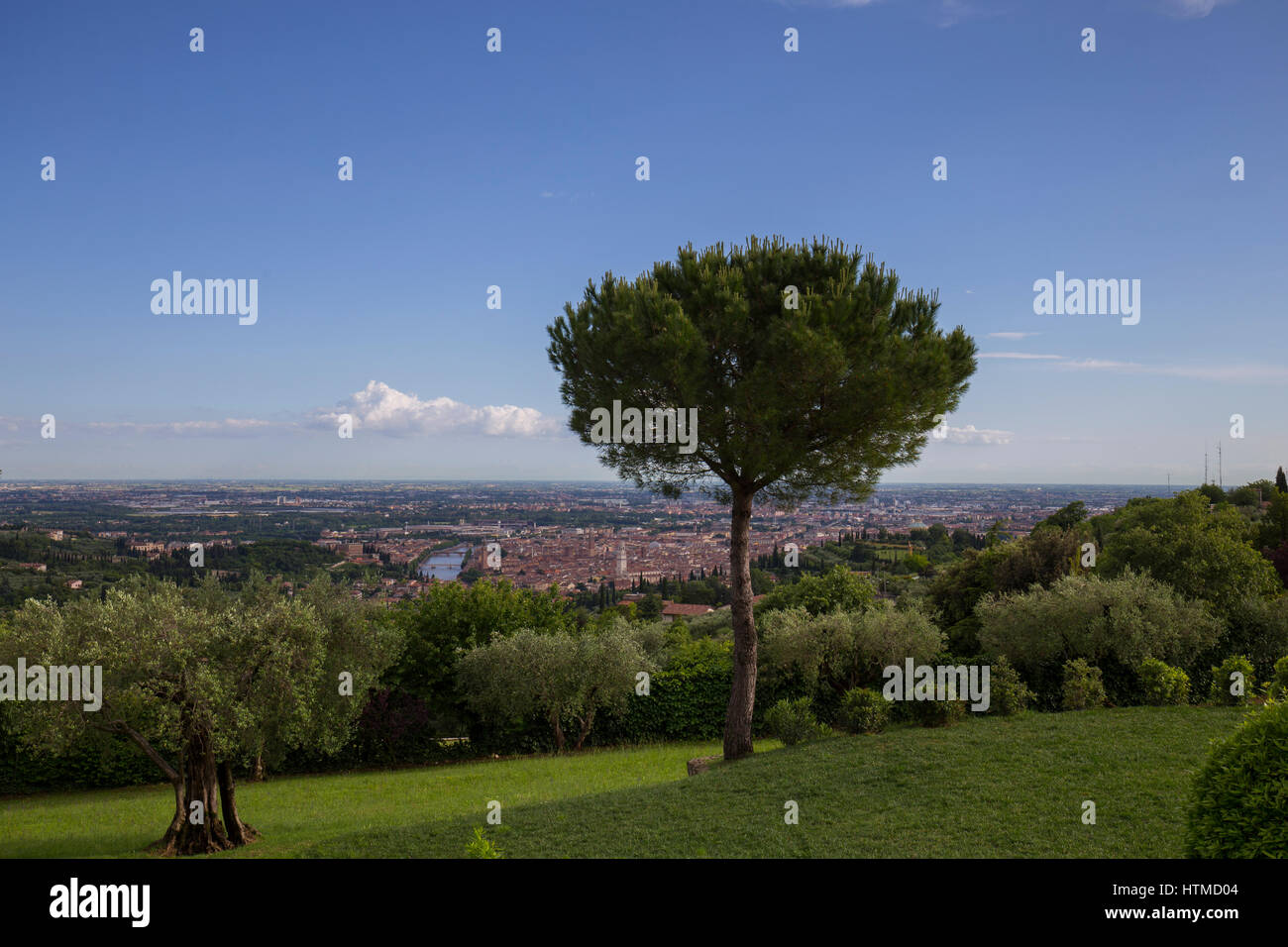 Verona, View from Agriturismo San Mattia in Italy Stock Photo - Alamy