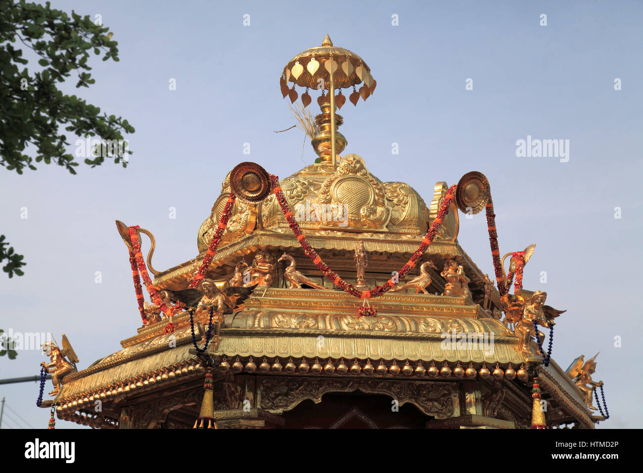 Malaysia, Penang, Thaipusam, hindu festival, golden chariot Stock Photo ...