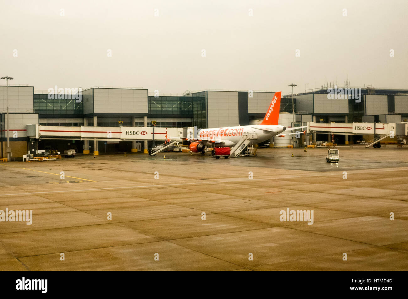 Parked aircraft at london gatwick airport hi-res stock photography and ...