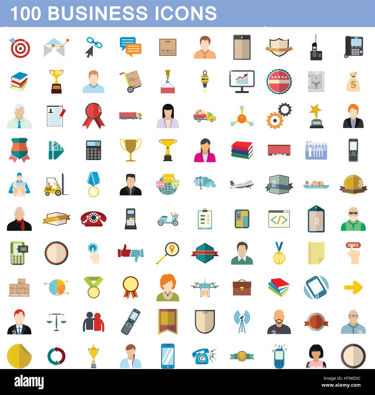 100 business people icons hi-res stock photography and images - Alamy