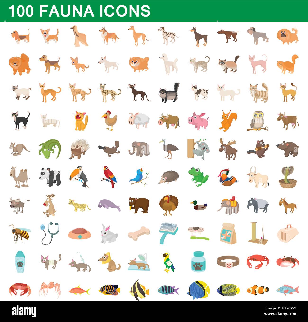100 farm animal icons hi-res stock photography and images - Alamy